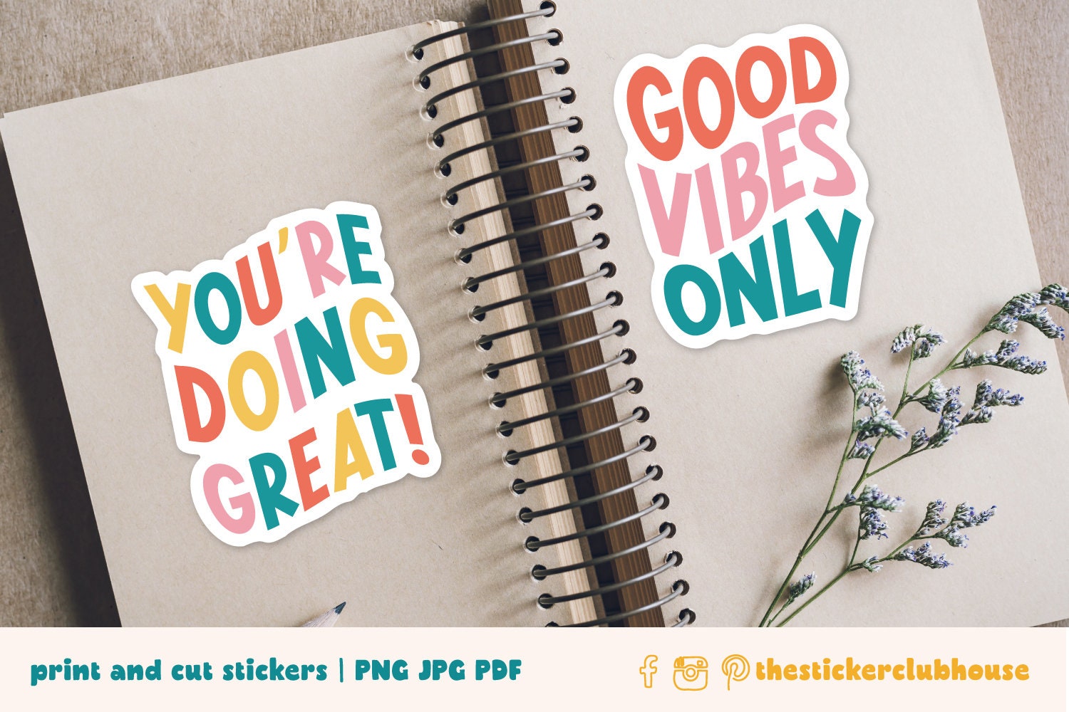 Positivity Sticker Bundle | Printable Motivational Stickers ...