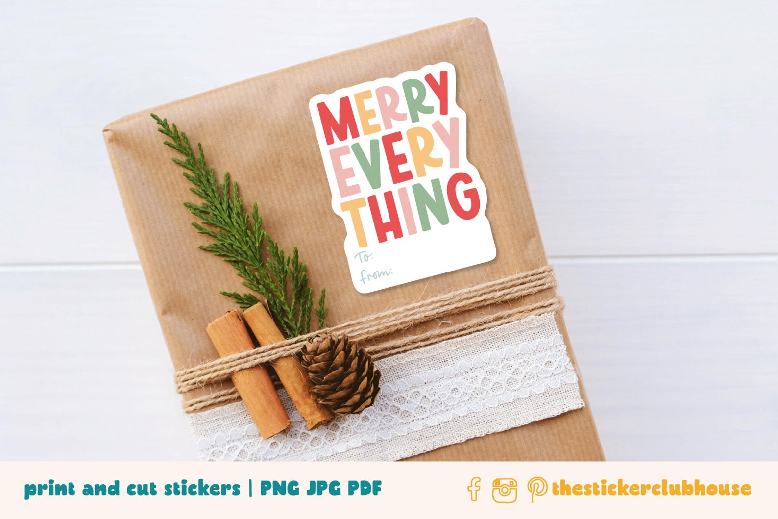 Christmas Gift Sticker Bundle | Christmas Gift Label Sticker ...