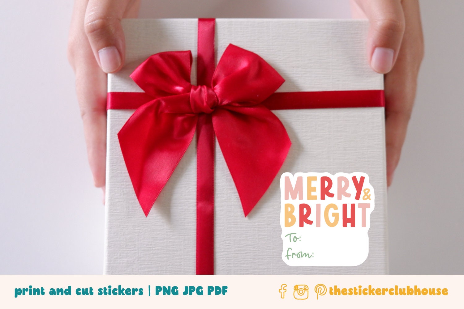 Christmas Gift Sticker Bundle Christmas Gift Label Sticker Christmas ...