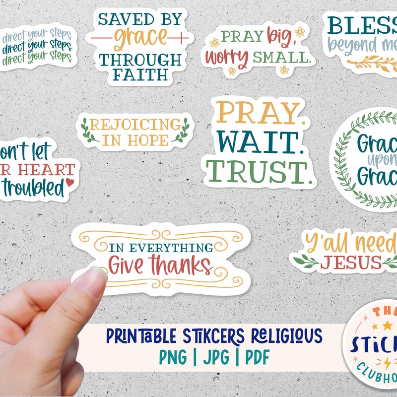 Religious Sticker - Etsy