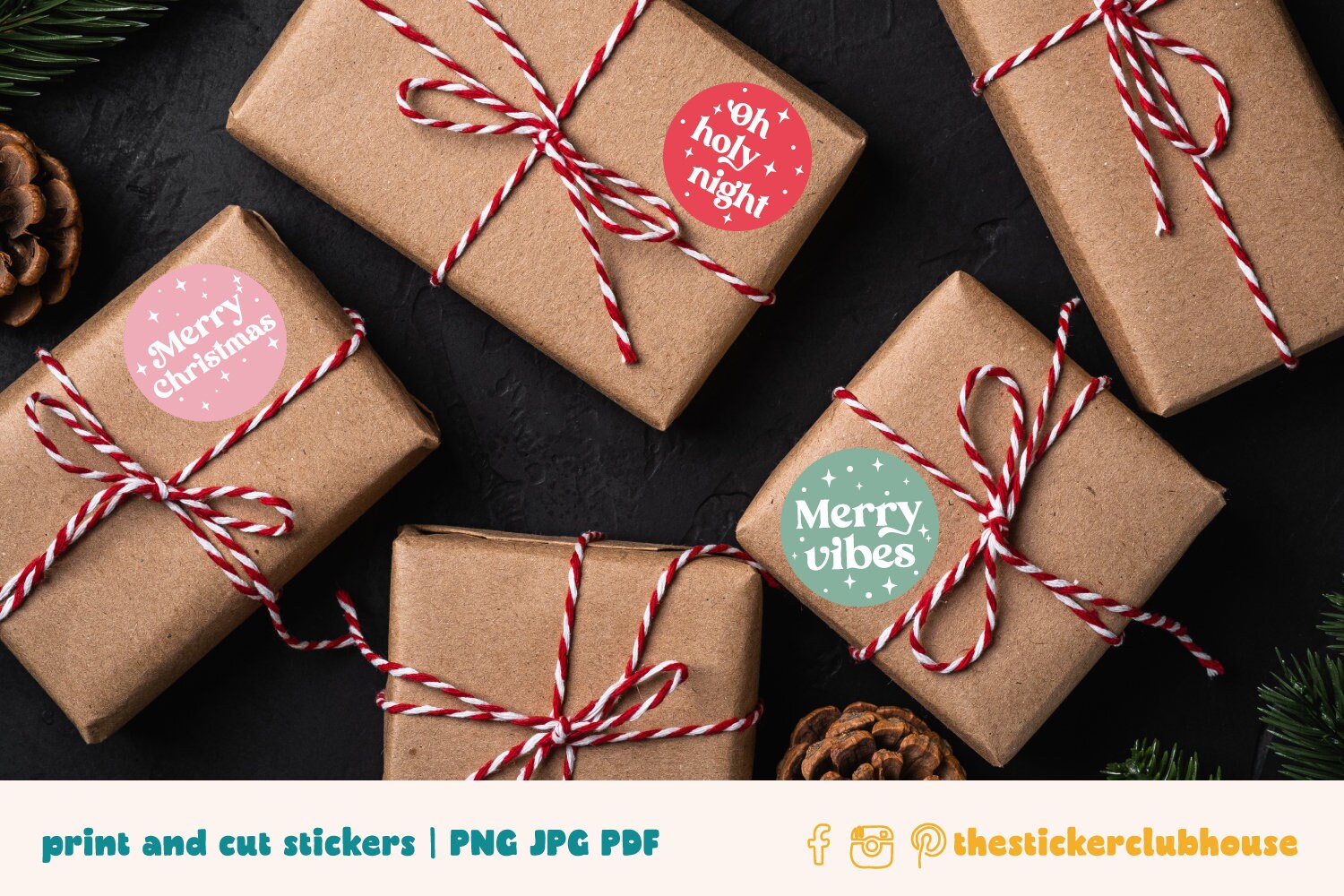 Printable Christmas Stickers | Christmas Gift Stickers | Christmas ...