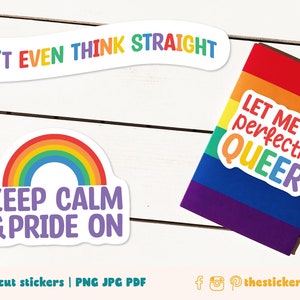 Printable Pride Stickers | LGBTQ Sticker Bundle | Queer Stickers ...