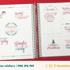 Printable Stickers Christmas Planner Stickers Printable Sticker Pack ...