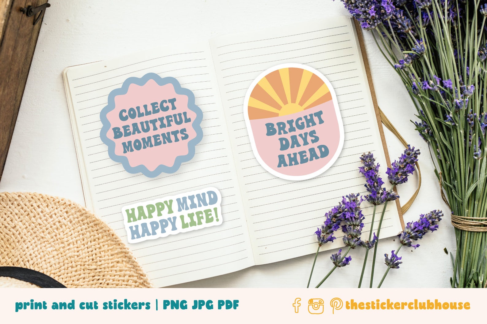 Printable Motivational Sticker Bundle | Retro Stickers Motivational ...