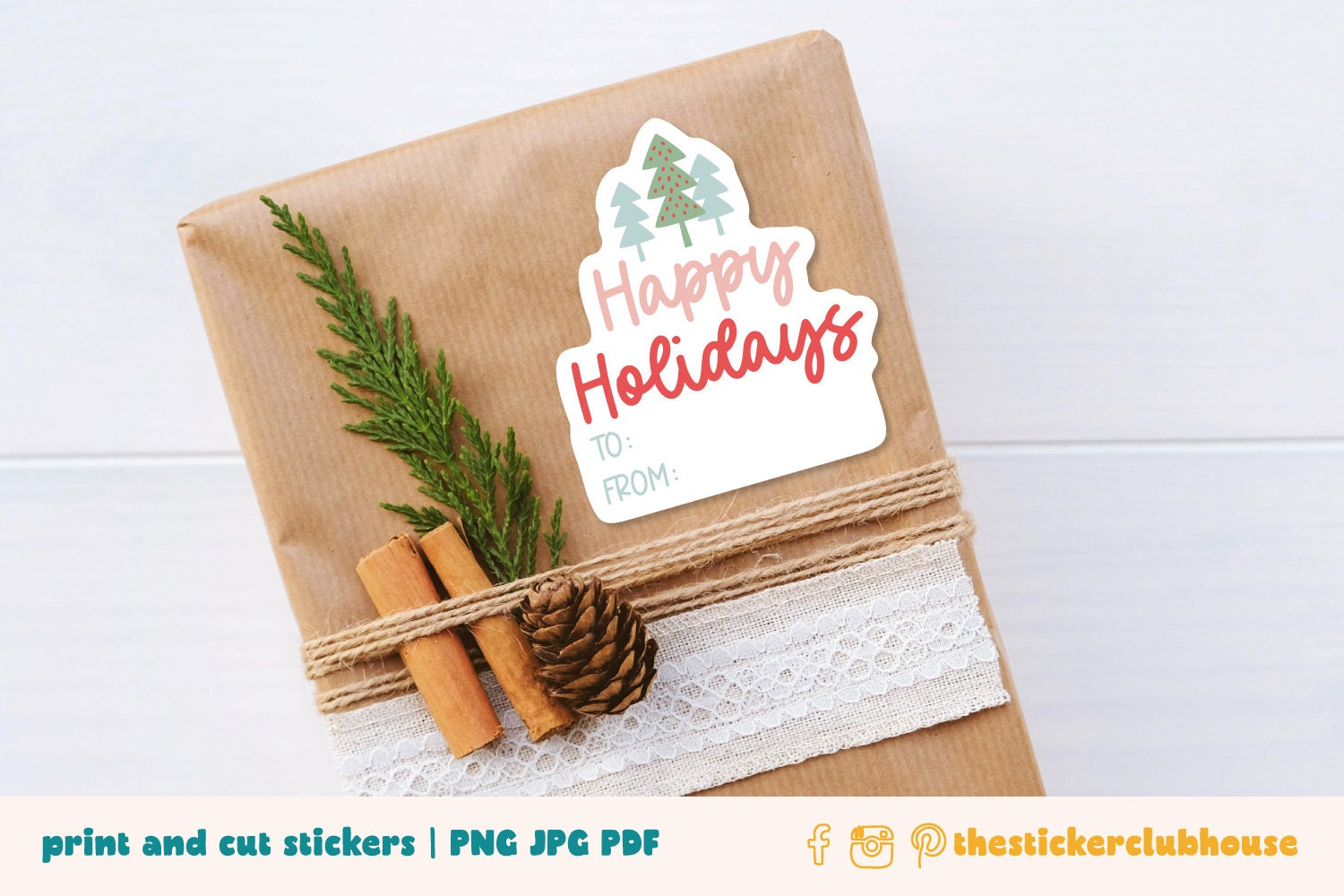 Christmas Gift Sticker Bundle Christmas Gift Label Sticker Christmas ...