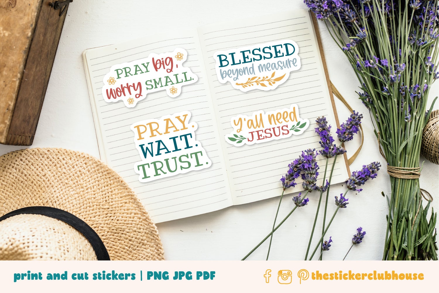 Printable Religious Stickers | Religious Sticker Bundle | Bible ...