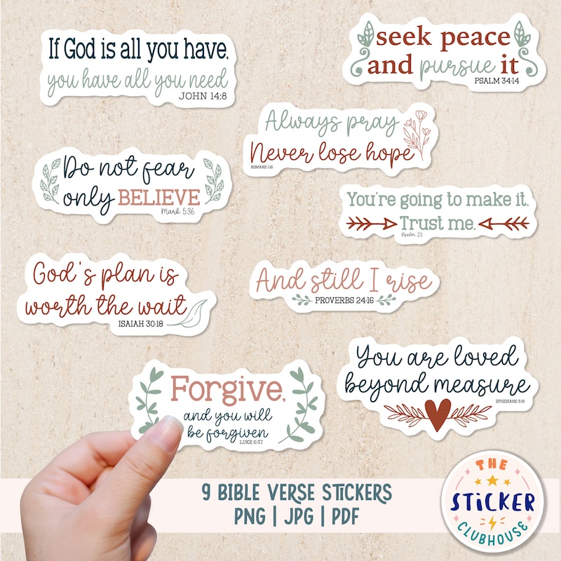 Bible Stickers - Etsy