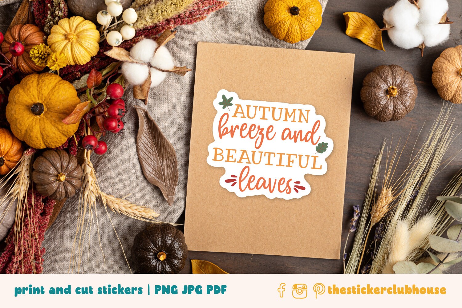 Printable Fall Sticker Bundle | Autumn Stickers | Fall Planner Stickers ...