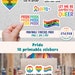 Printable Pride Stickers LGBTQ Sticker Bundle Queer Stickers Rainbow ...