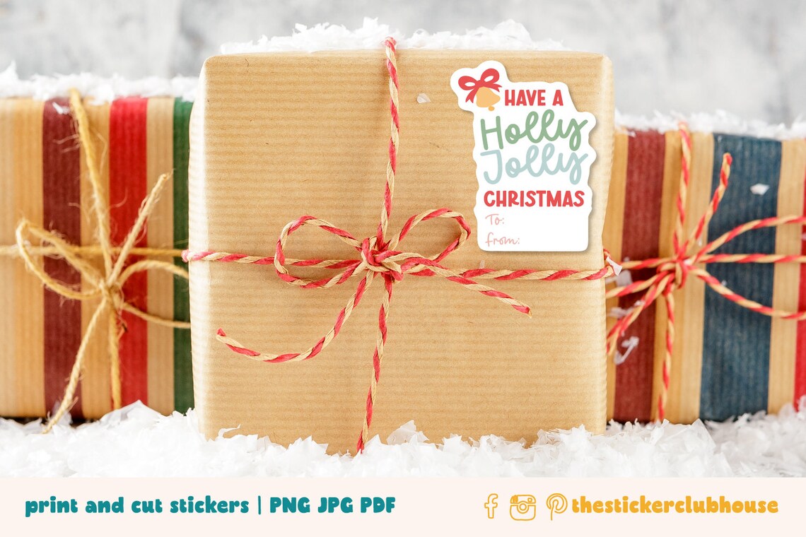 Christmas Gift Sticker Bundle | Christmas Gift Label Sticker ...