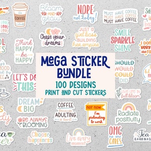Mega Sticker Bundle | Printable Sticker Bundle | Mega Sticker Pack ...