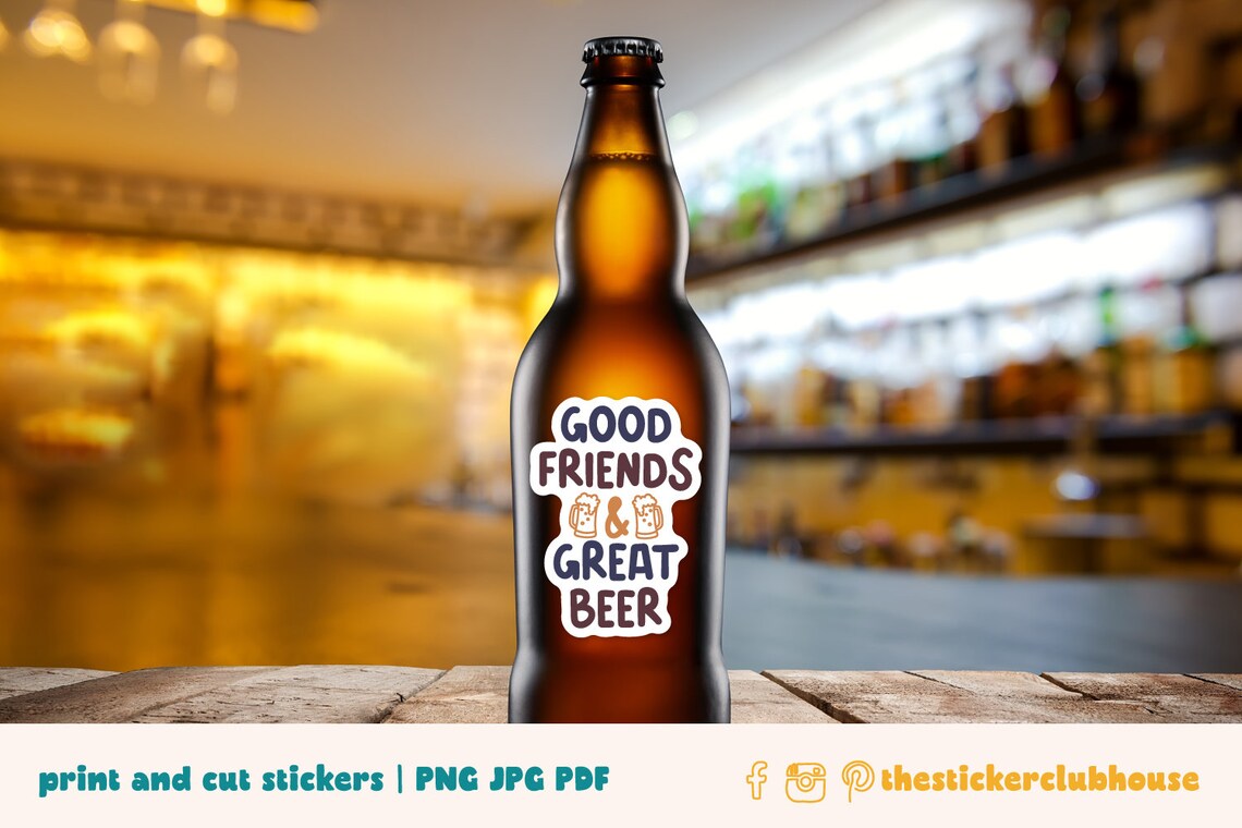 Boozy Stickers | Printable Stickers | Print and Cut Stickers | Booze ...