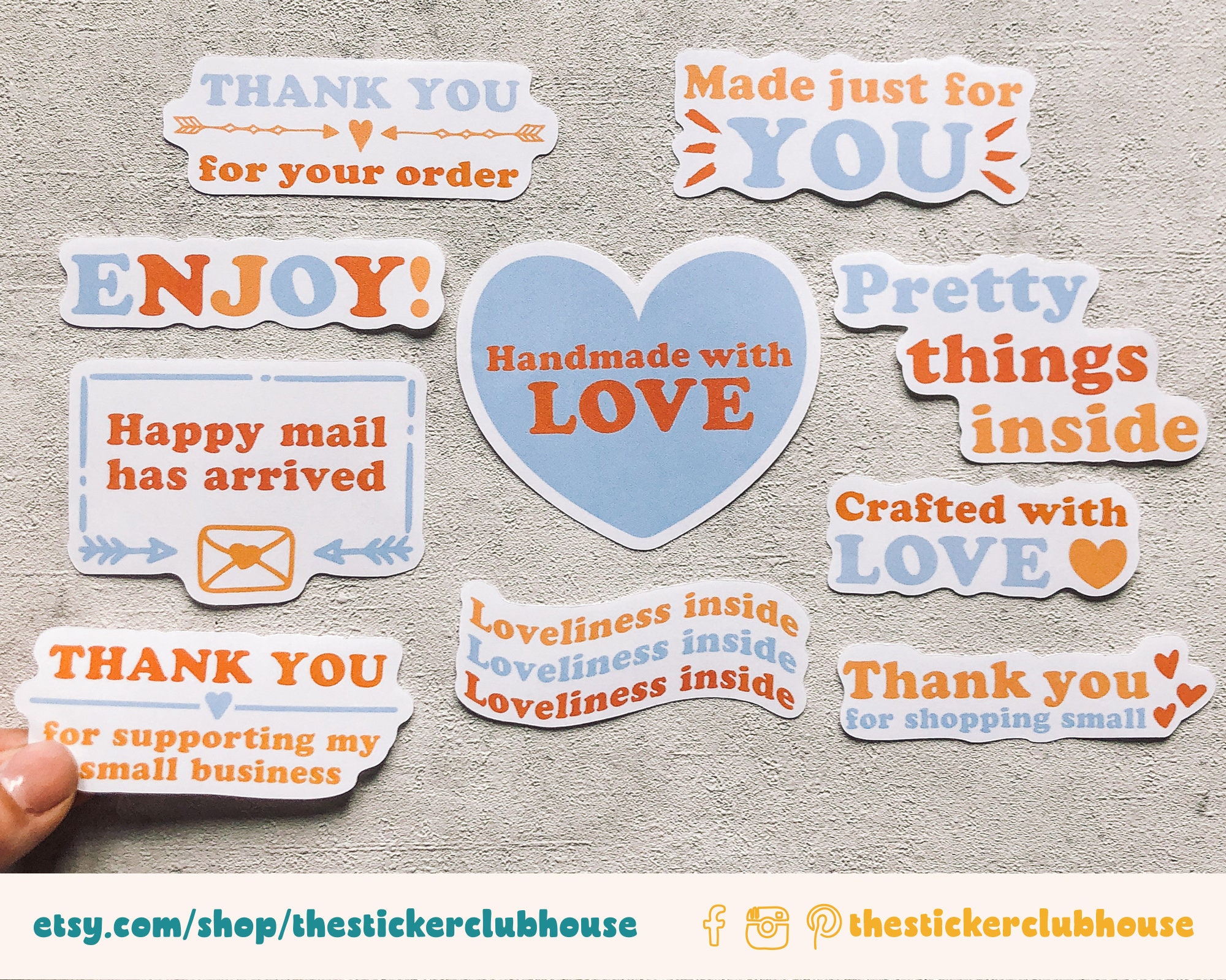 Small Business Stickers | Printable Stickers | Print and Cut Stickers ...