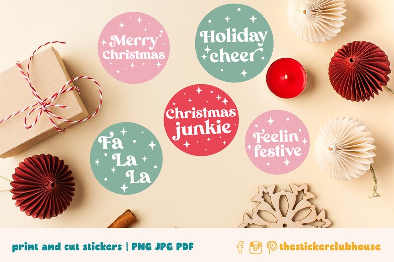Printable Christmas Stickers | Christmas Gift Stickers | Christmas ...