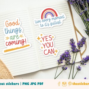 Printable Inspirational Sticker Bundle | Printable Motivational Quotes ...