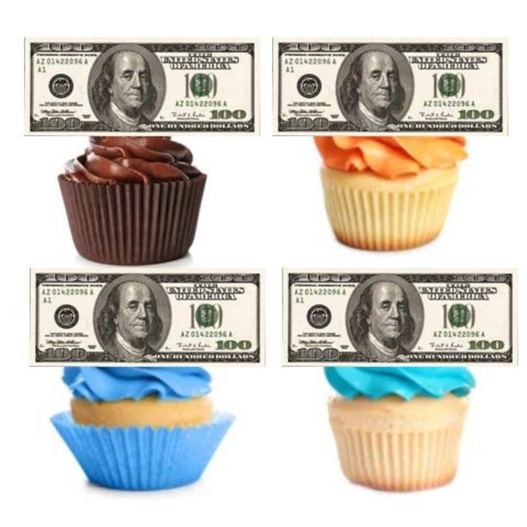 100 Bill Edible Cake Decorating Money Image Wafer Paper for Cake or ...