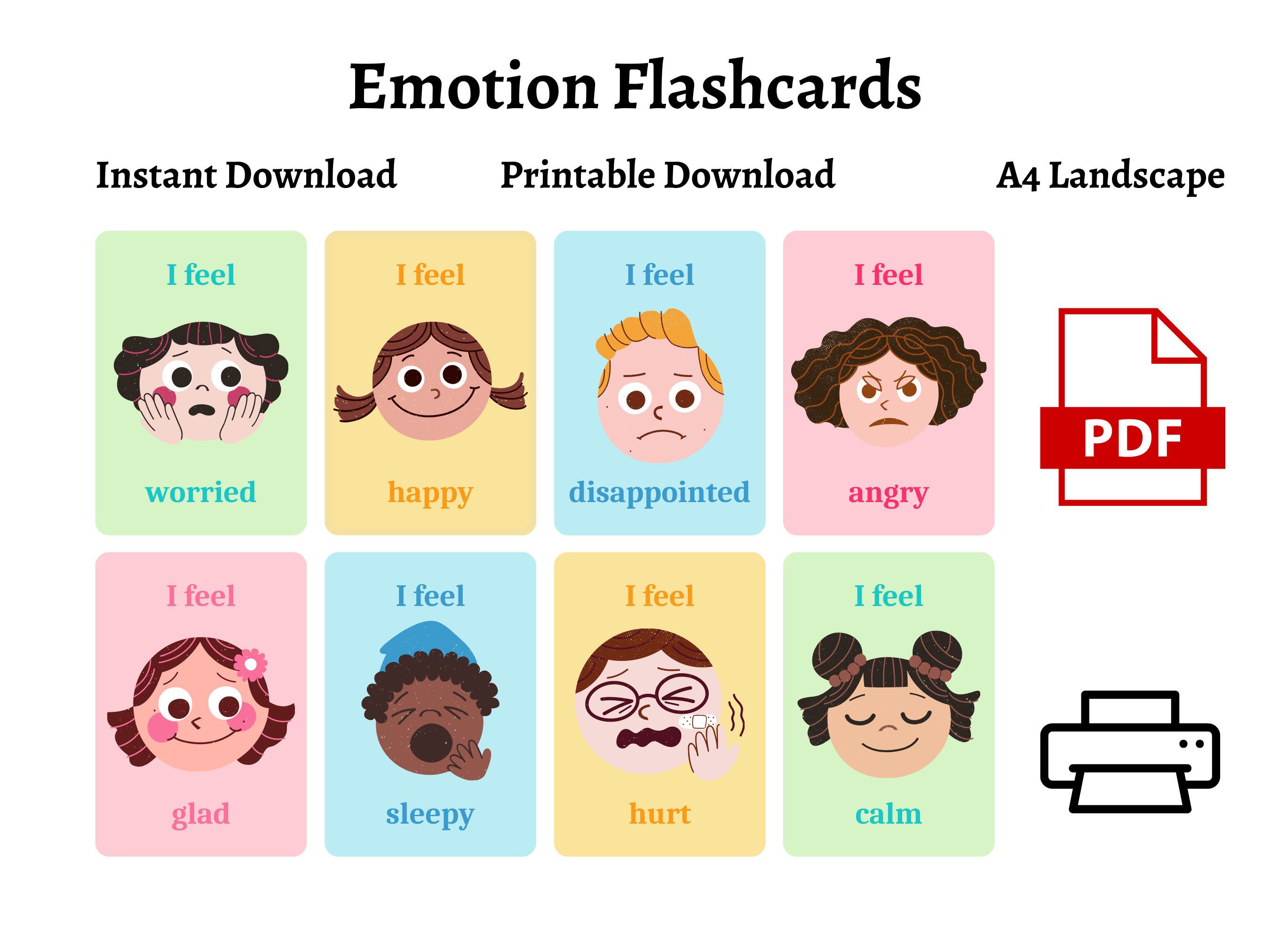 Feelings Flashcards Download