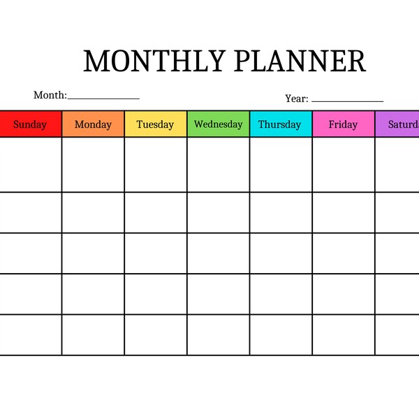 Monthly Appointment Tracker - Etsy