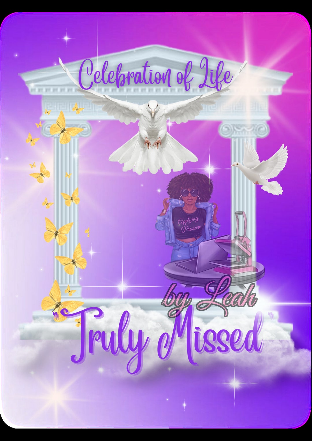 Celebration of Life Png - Etsy