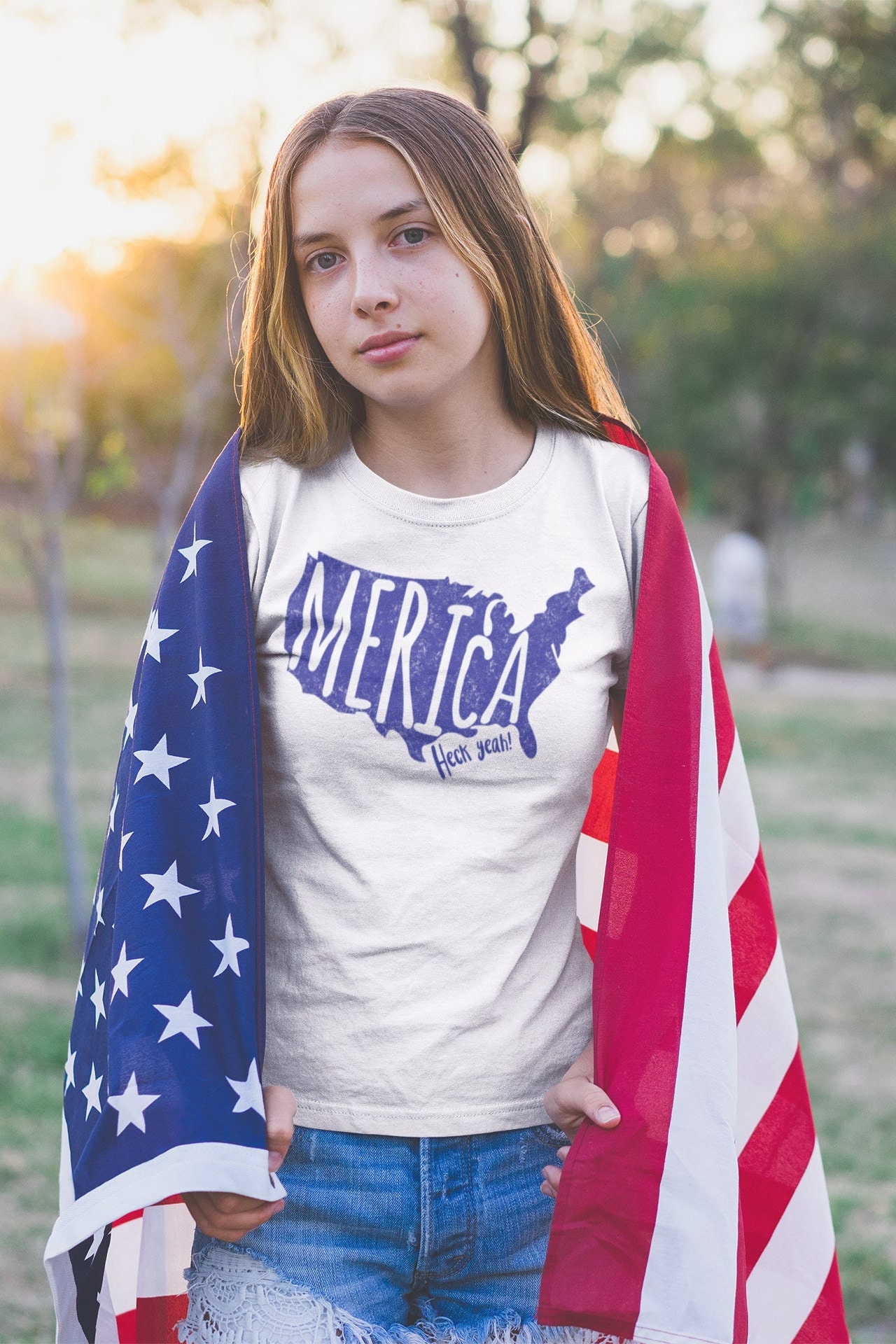 Patriotic Shirt Merica Shirt Merica Heck Yeah Tee Merica USA Tee Heck ...