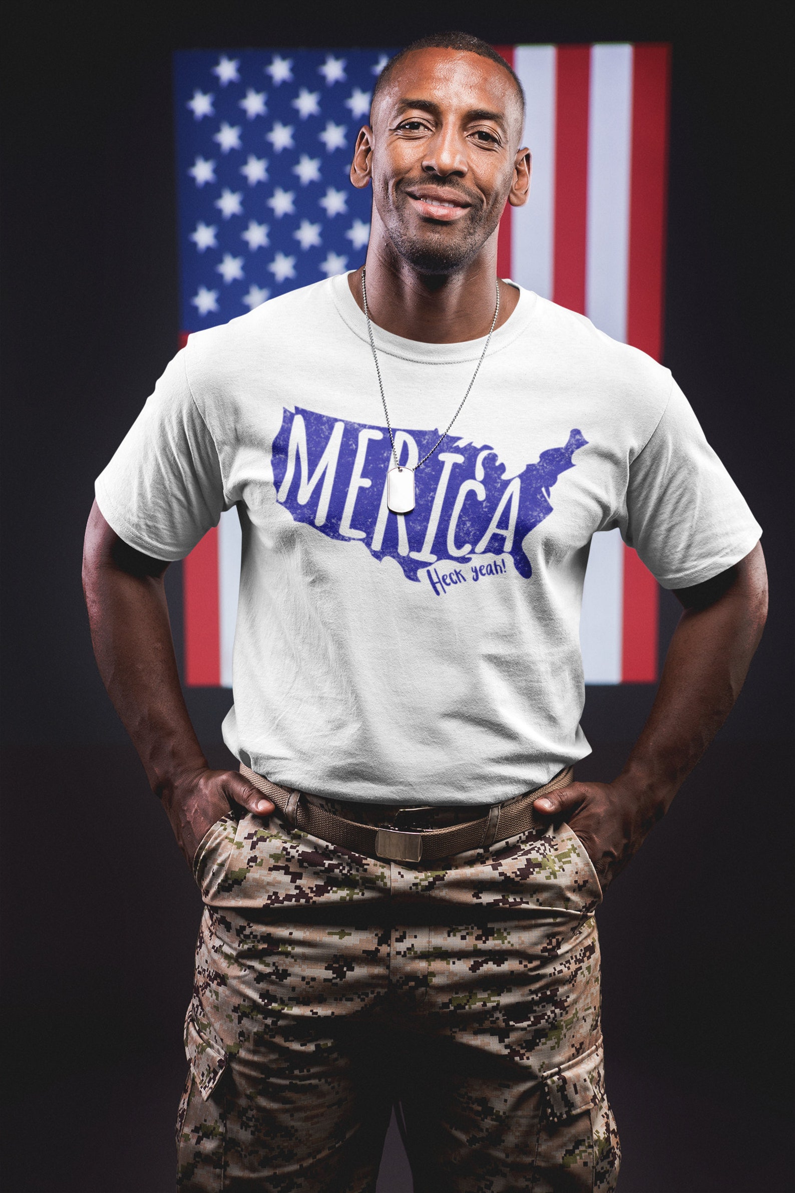 Patriotic Shirt Merica Shirt Merica Heck Yeah Tee Merica USA Tee Heck ...