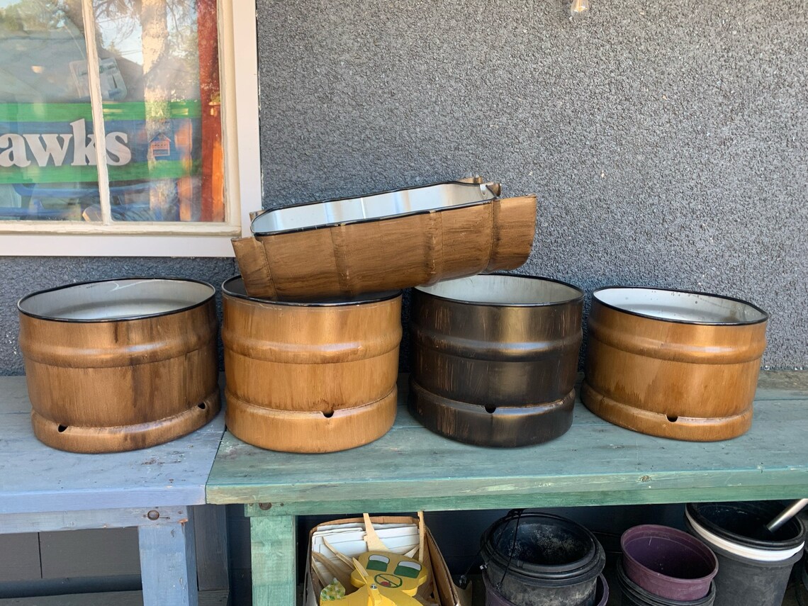 Custom Beer Keg Rustic Planters - Etsy