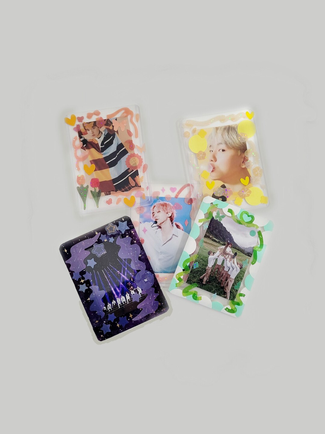 Decorated Toploader Toploader Deco Photocard Toploader - Etsy