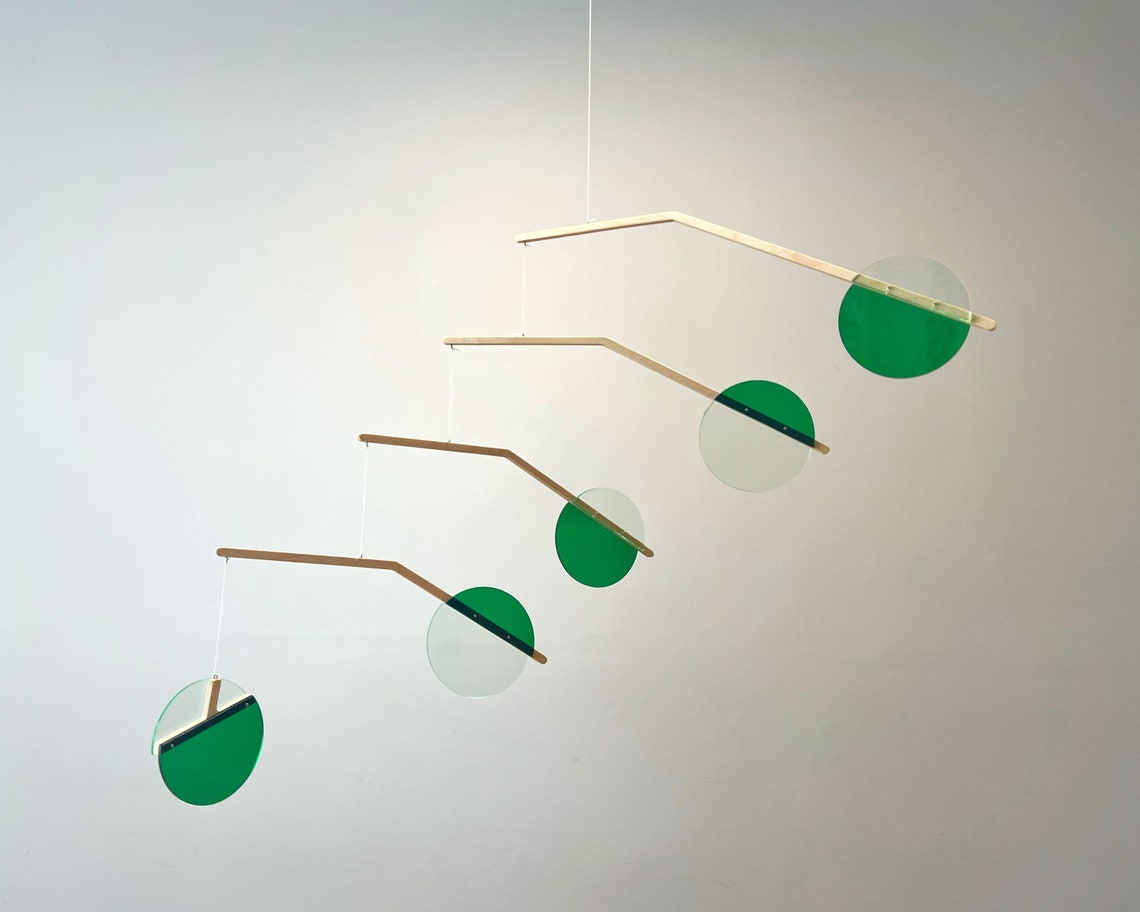 Hanging Kinetic Abstract Mobile Adult & Baby Mobile. Wooden | Etsy