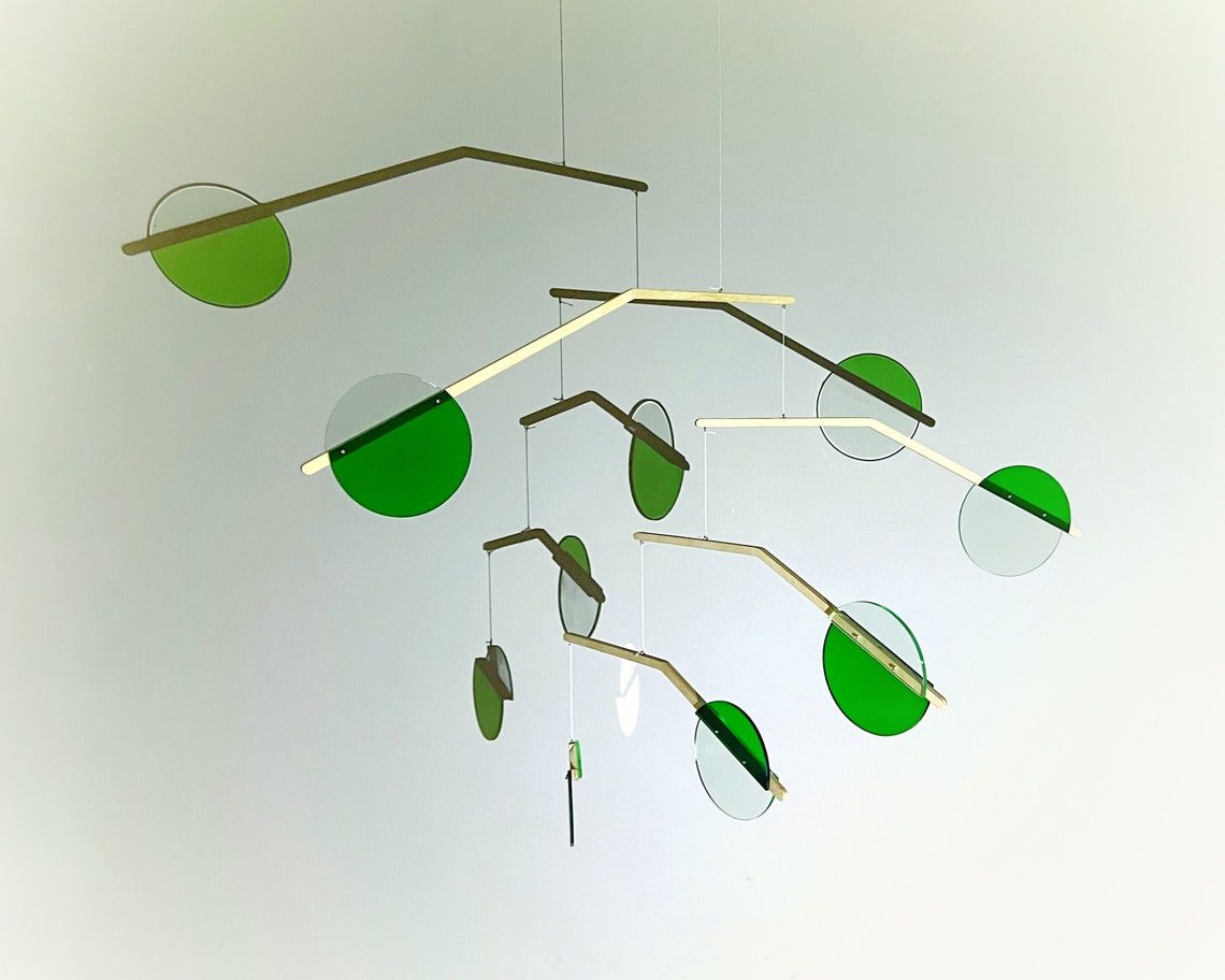 Hanging Kinetic Abstract Mobile Adult & Baby Mobile. Wooden | Etsy