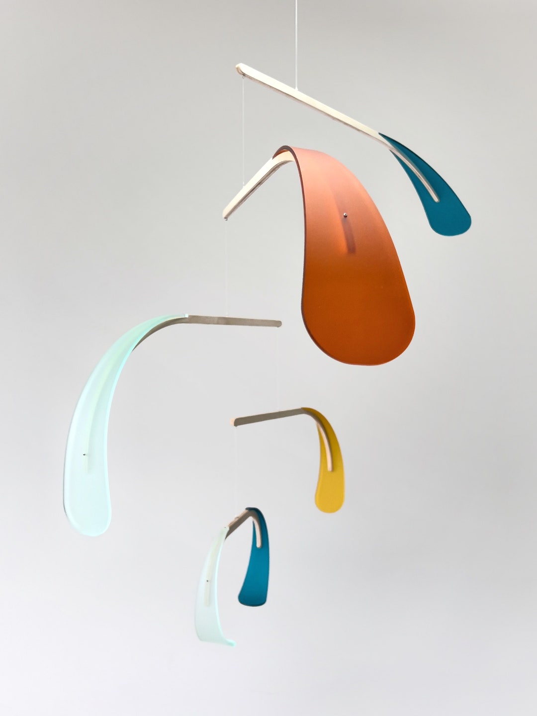 Nordic Hanging Mobile Art Sculpture. Adult & Baby Mobile for Mid ...