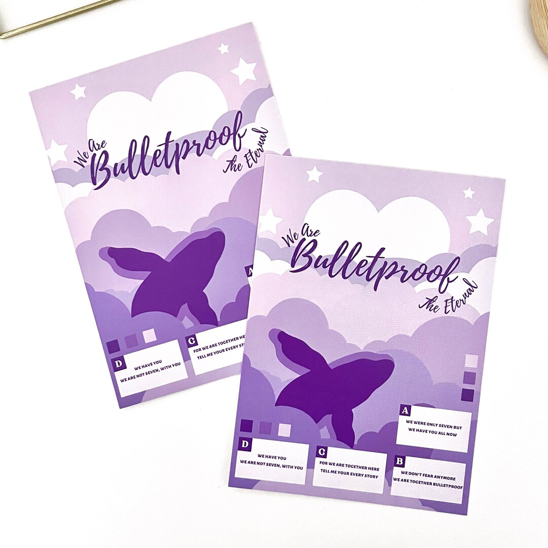 BTS We Are Bulletproof: the Eternal Song Print - Etsy