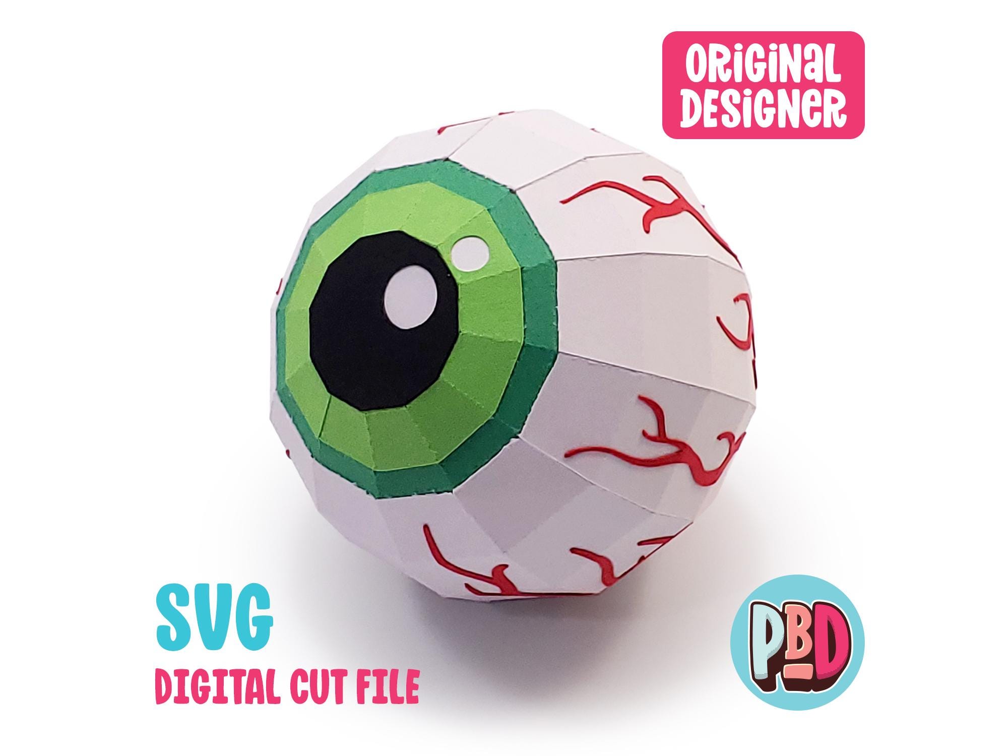 Eyeball 3D Papercraft SVG - Etsy