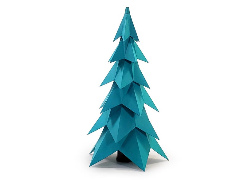 Spruce Tree 3D Papercraft SVG - Etsy