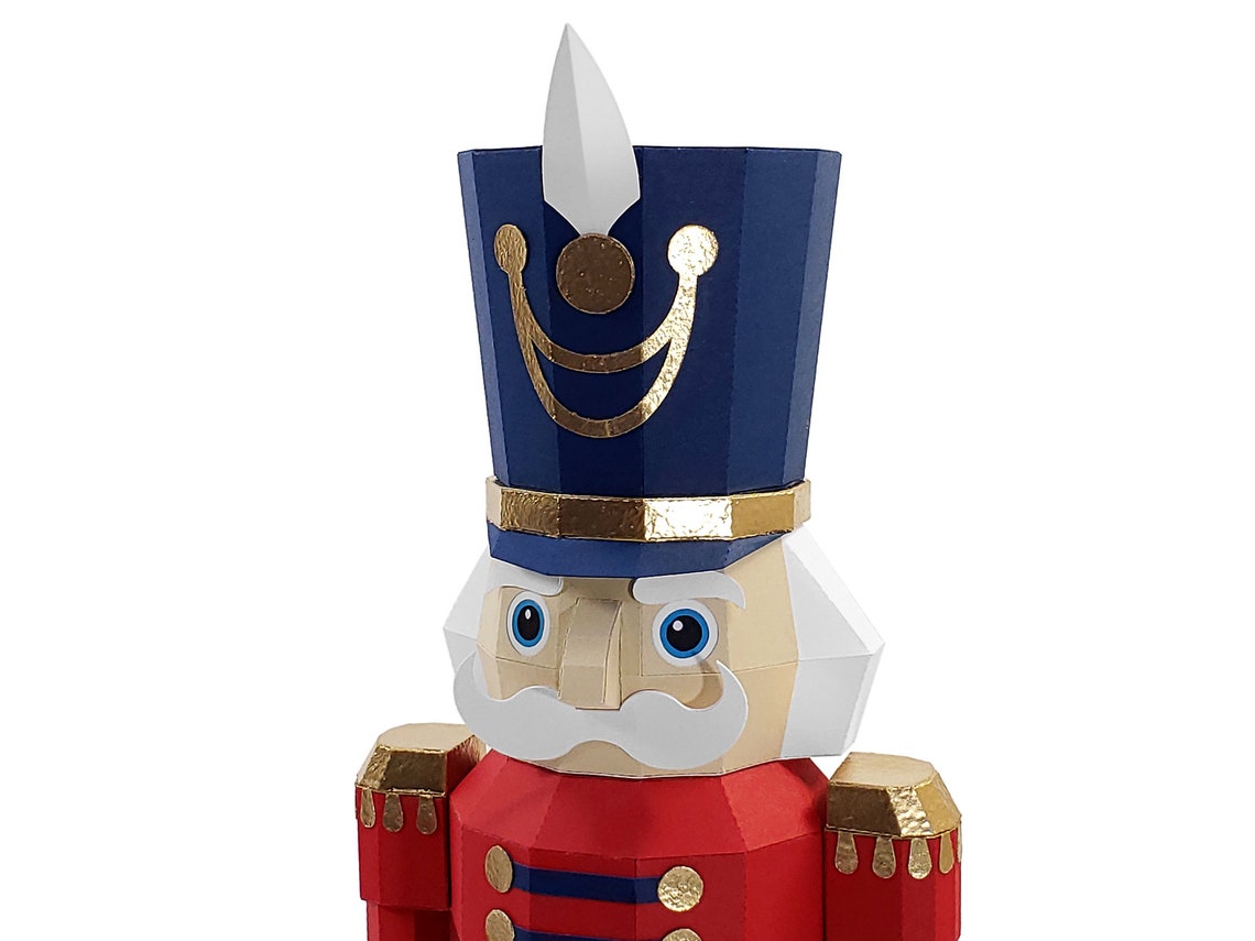 Nutcracker 3D Papercraft SVG - Etsy