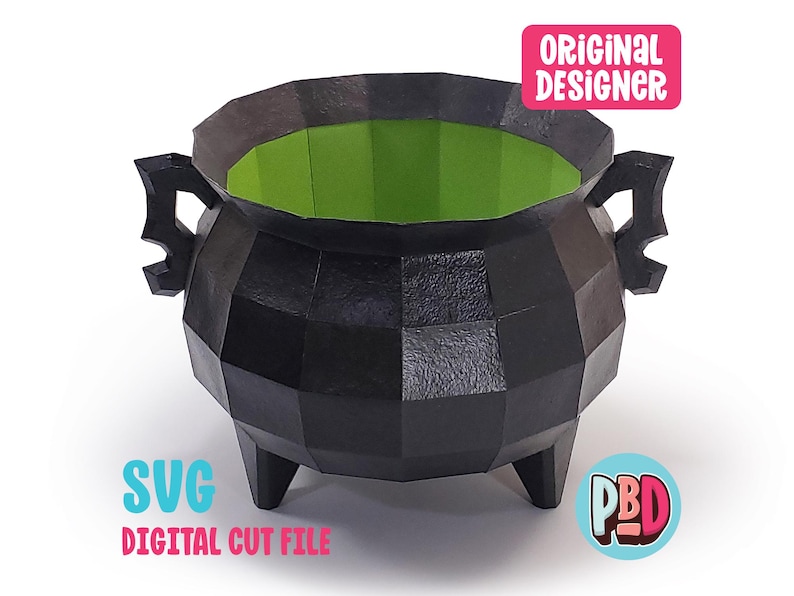 Cauldron 3D Papercraft SVG - Etsy