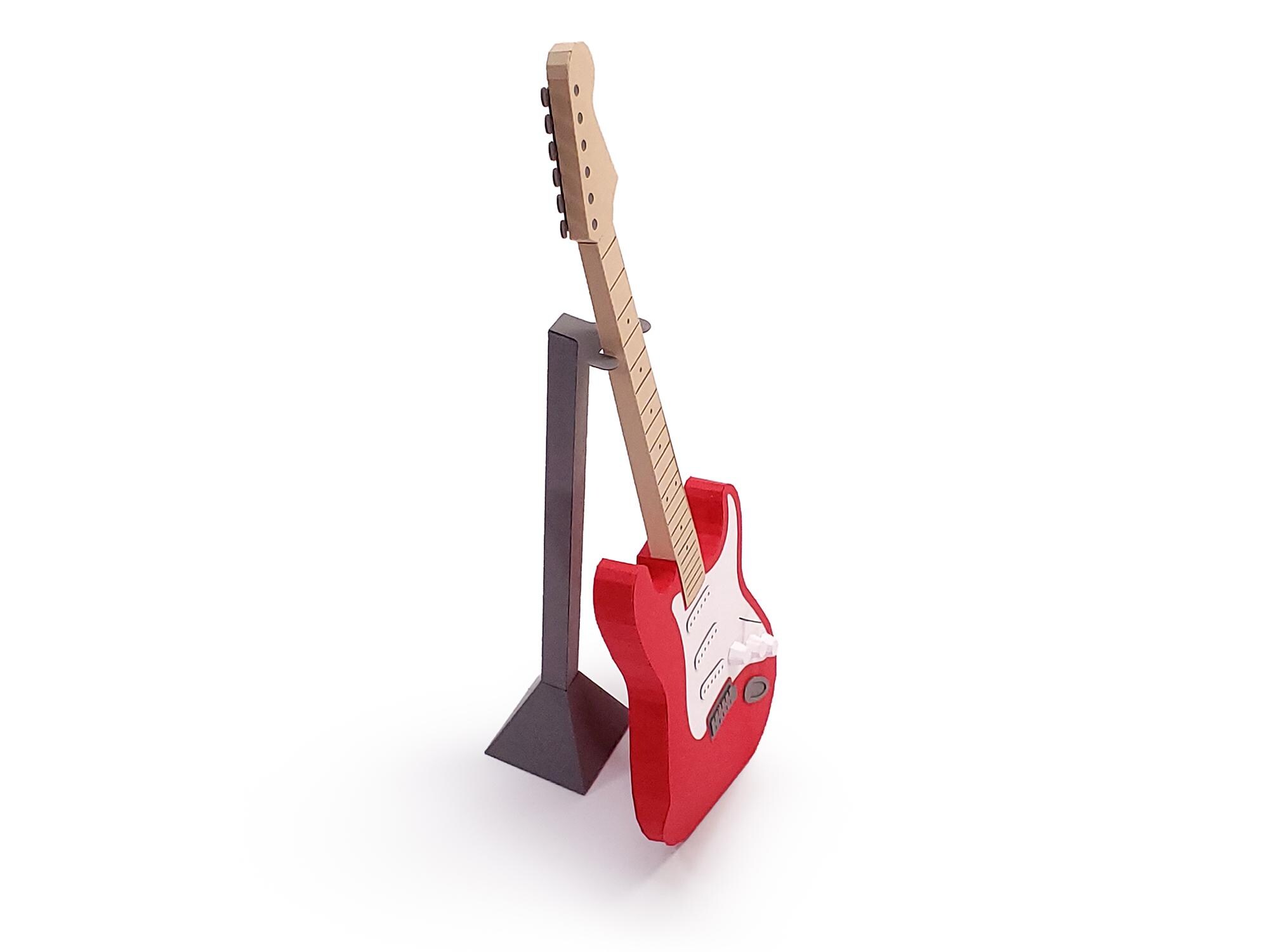 Fender Electric Guitar 3D Papercraft SVG - Etsy