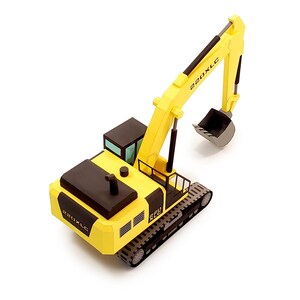 Excavator 3D Papercraft SVG - Etsy
