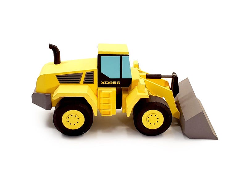 Loader 3D Papercraft SVG - Etsy