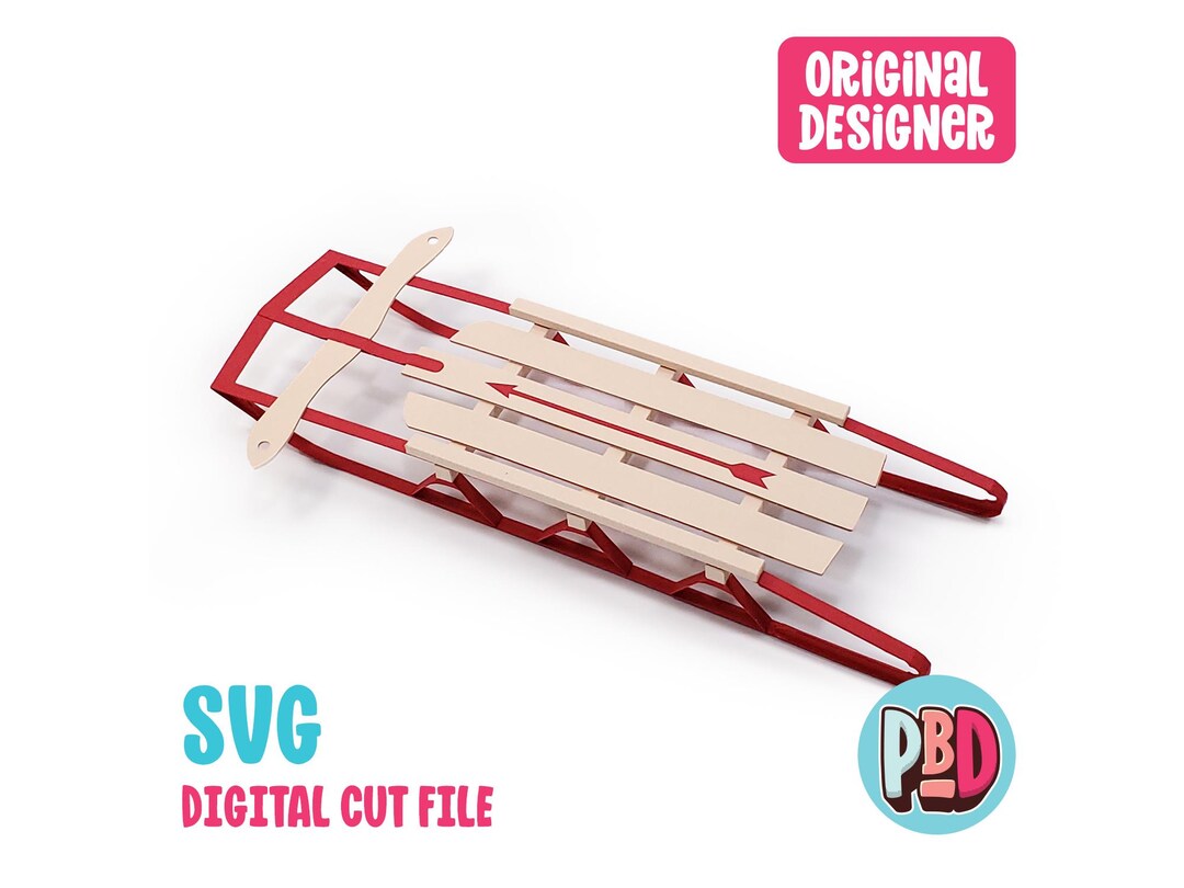 Runner Sled 3D Papercraft SVG - Etsy