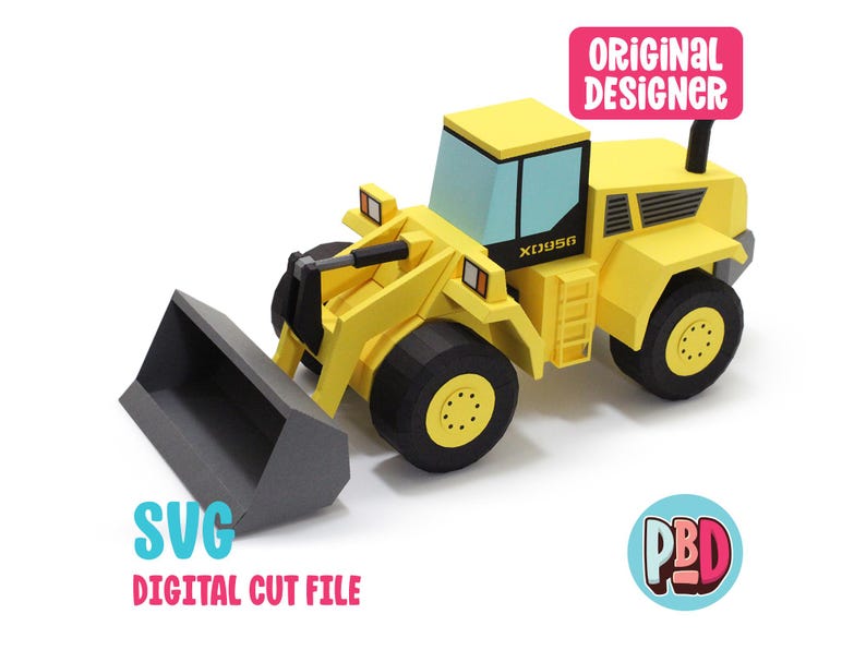 Loader 3D Papercraft SVG - Etsy