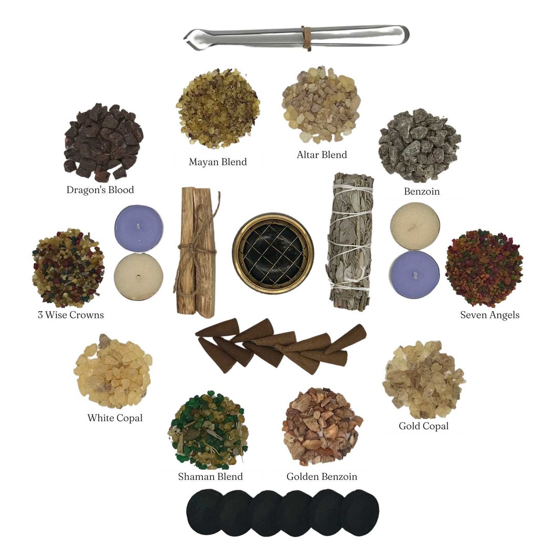 Purecense All-in-one Incense Kit: Premium Incense, Sage, Palo Santo ...