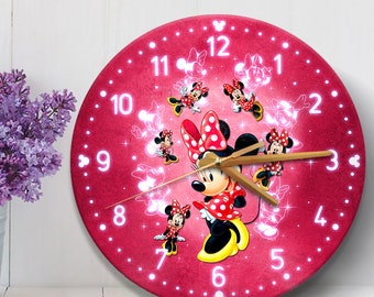 Minnie Mouse Clock - Etsy