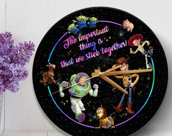Personalized Toy Story Wall Clock - Etsy
