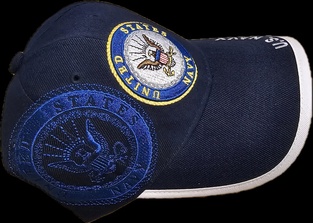 U.S. Navy Acrylic Cap - Navy - Custom Name Initials - United States - Etsy