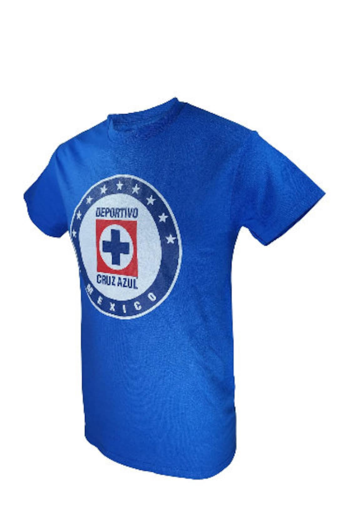 Cruz Azul Officially Licensed Soccer T-shirt Cotton Tee -03 Home Blue ...