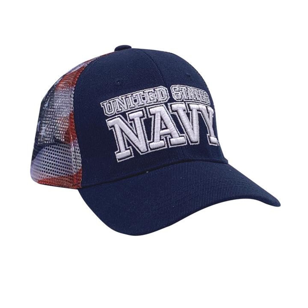 U.S. Navy Flag Trucker Cap - Custom Name Initials - Etsy