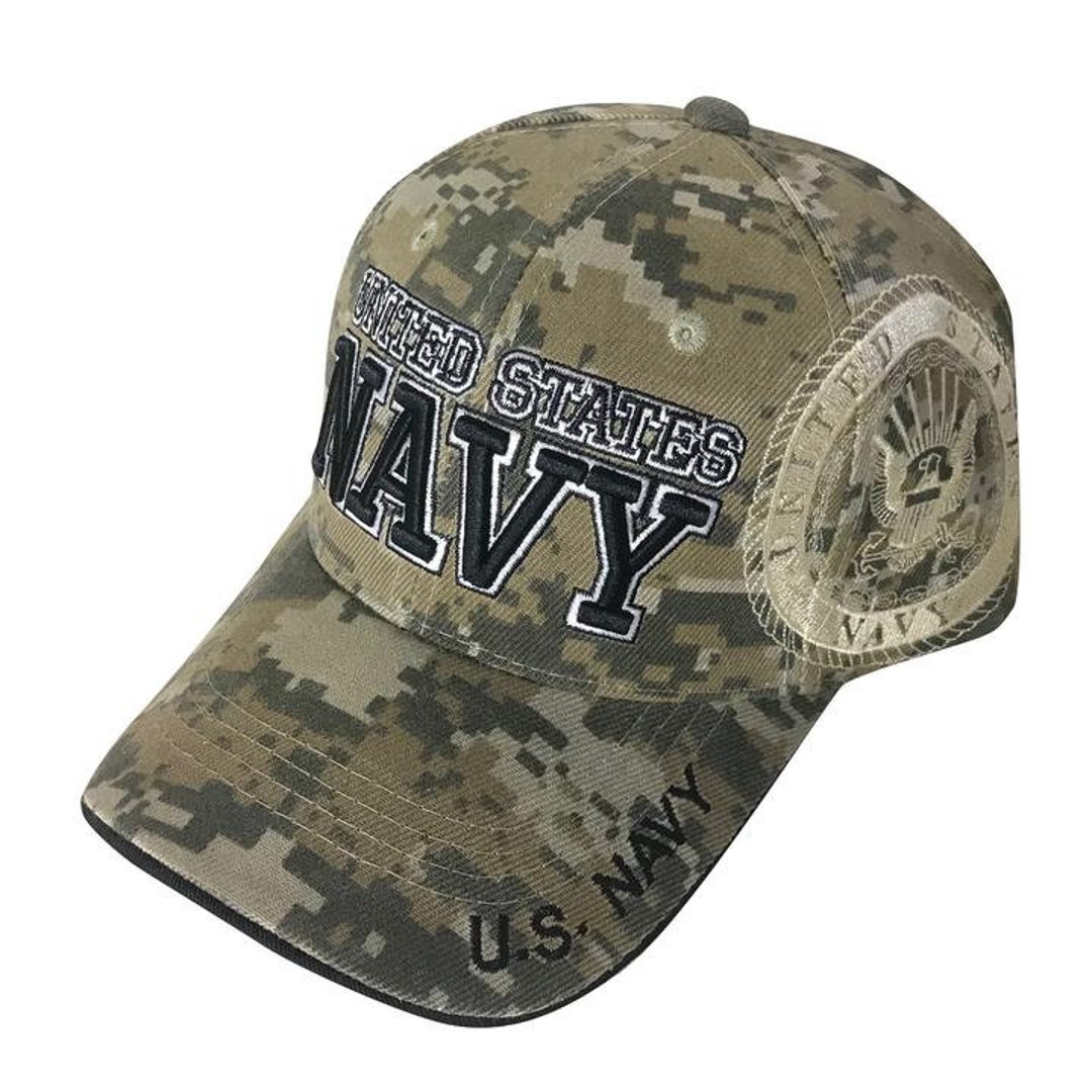 U.S. Navy Acrylic Cap - Digital Camo - Custom Name Initials - Etsy