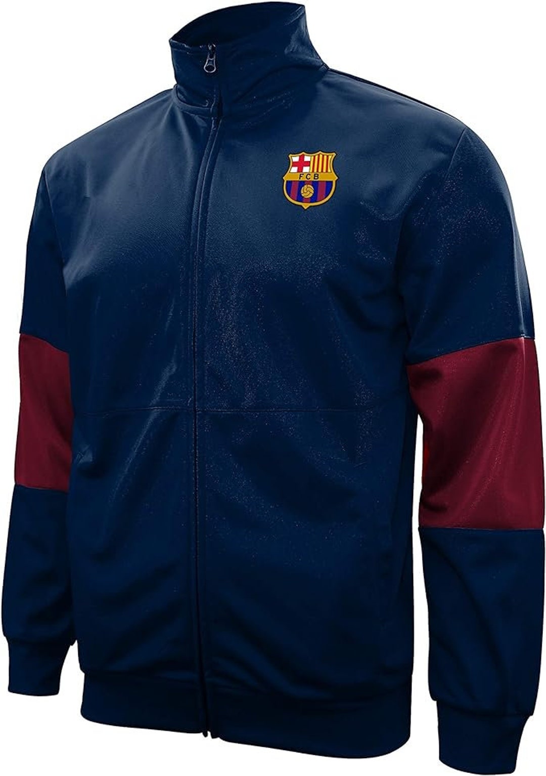 FC BARCELONA Official Licensed Adult Full Zipper Track Jacket - Red ...