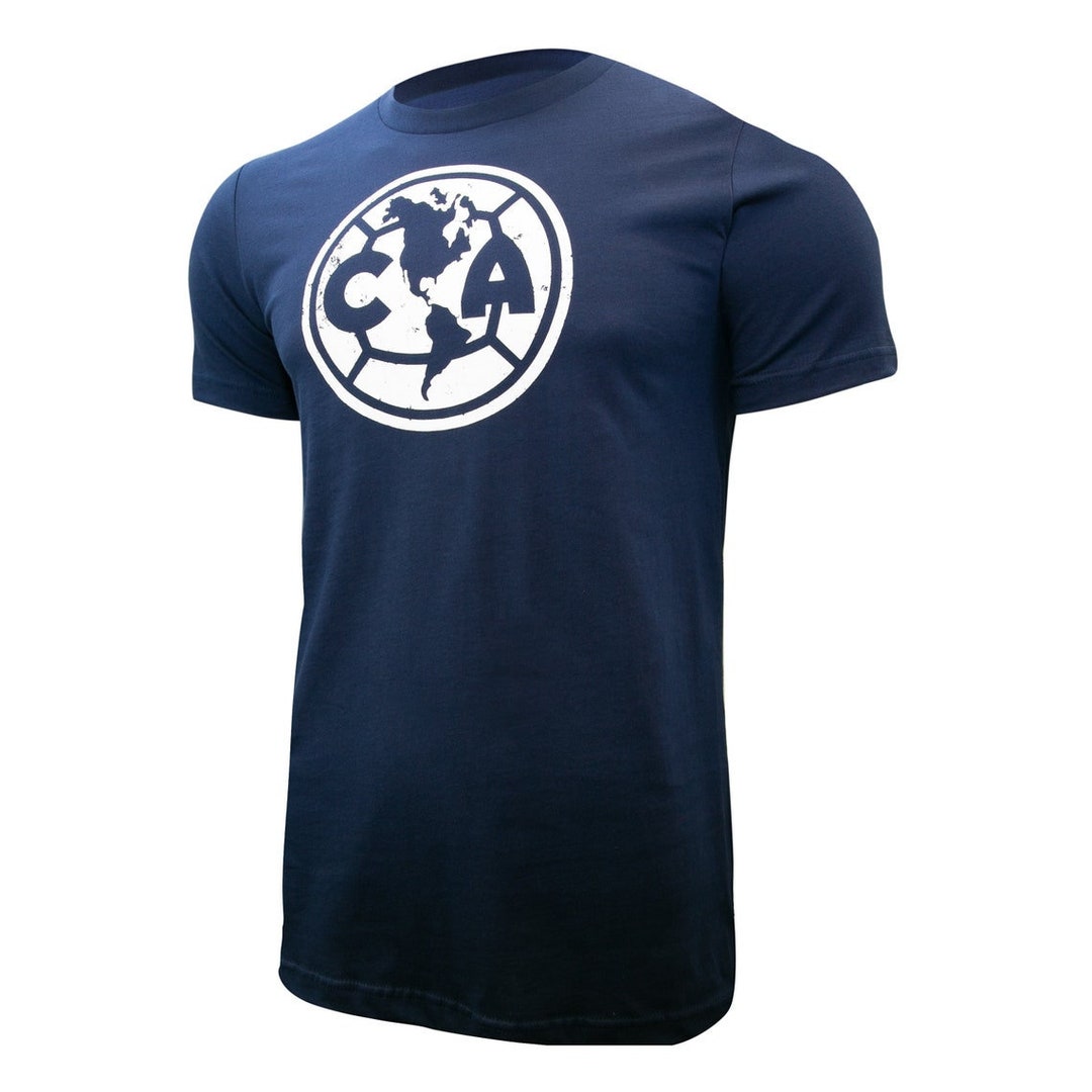 Club America Officially Licensed Soccer T-shirt Cotton Tee Logo- Navy ...