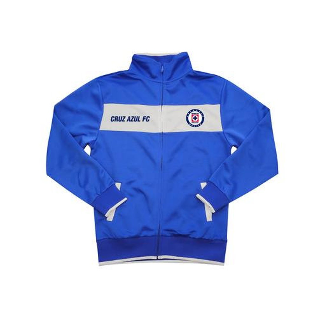 Cruz Azul Centered Full Zip Track Jacket - Youth Custom Name & Number ...